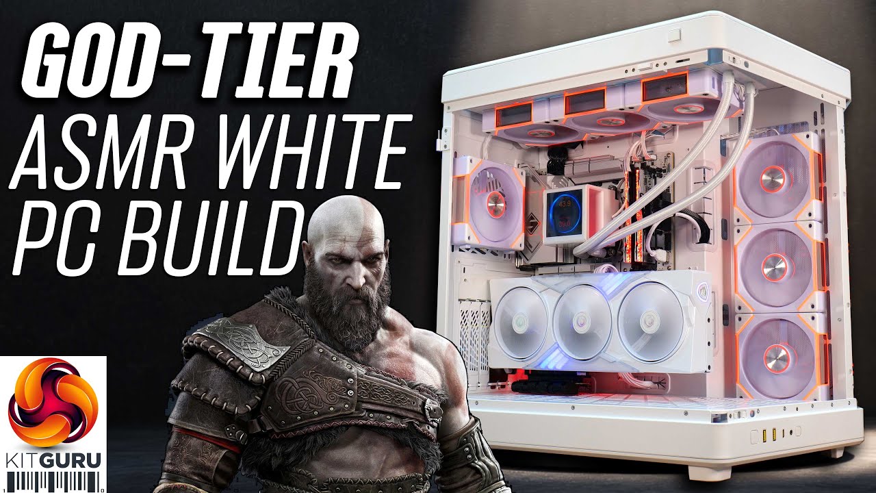 The cleanest white PC build – ASMR edition (KRATOS inside)