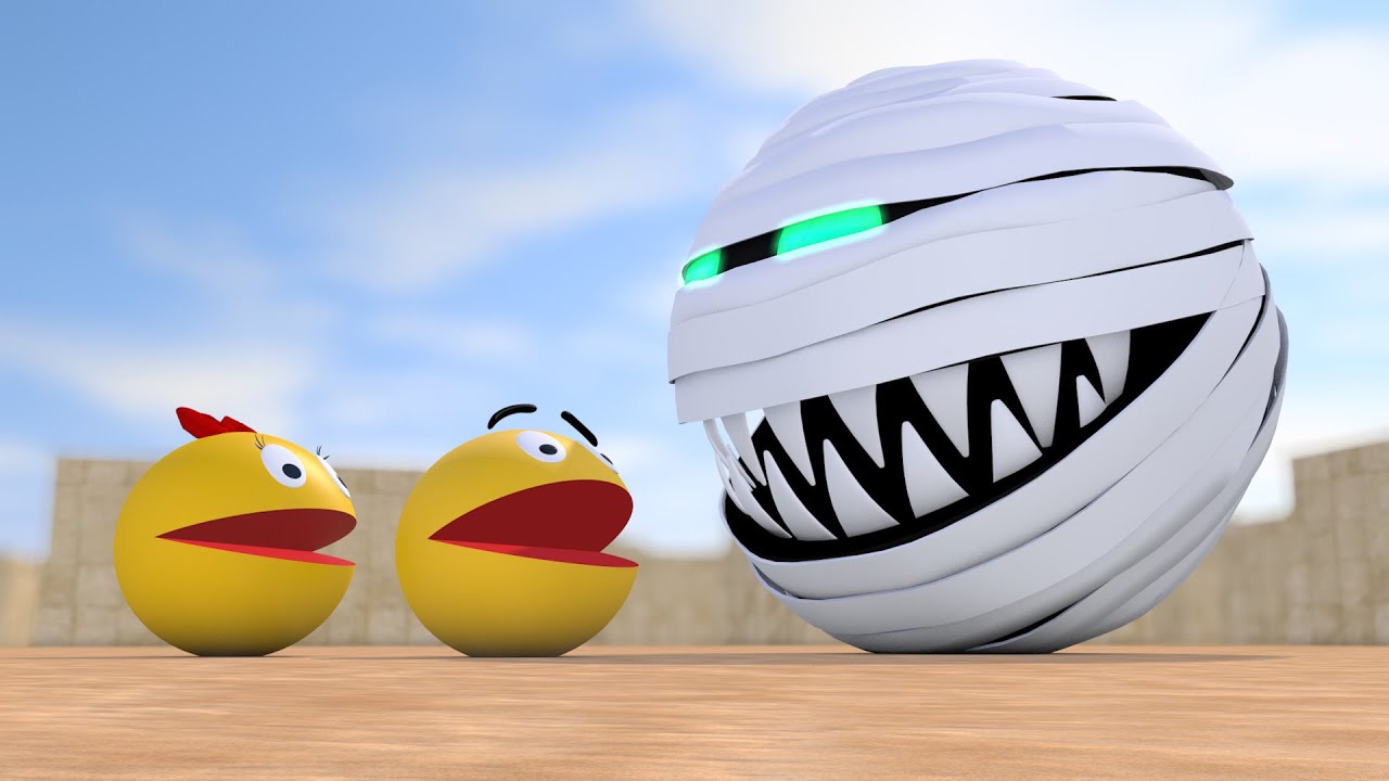 Pacman vs mummy monster