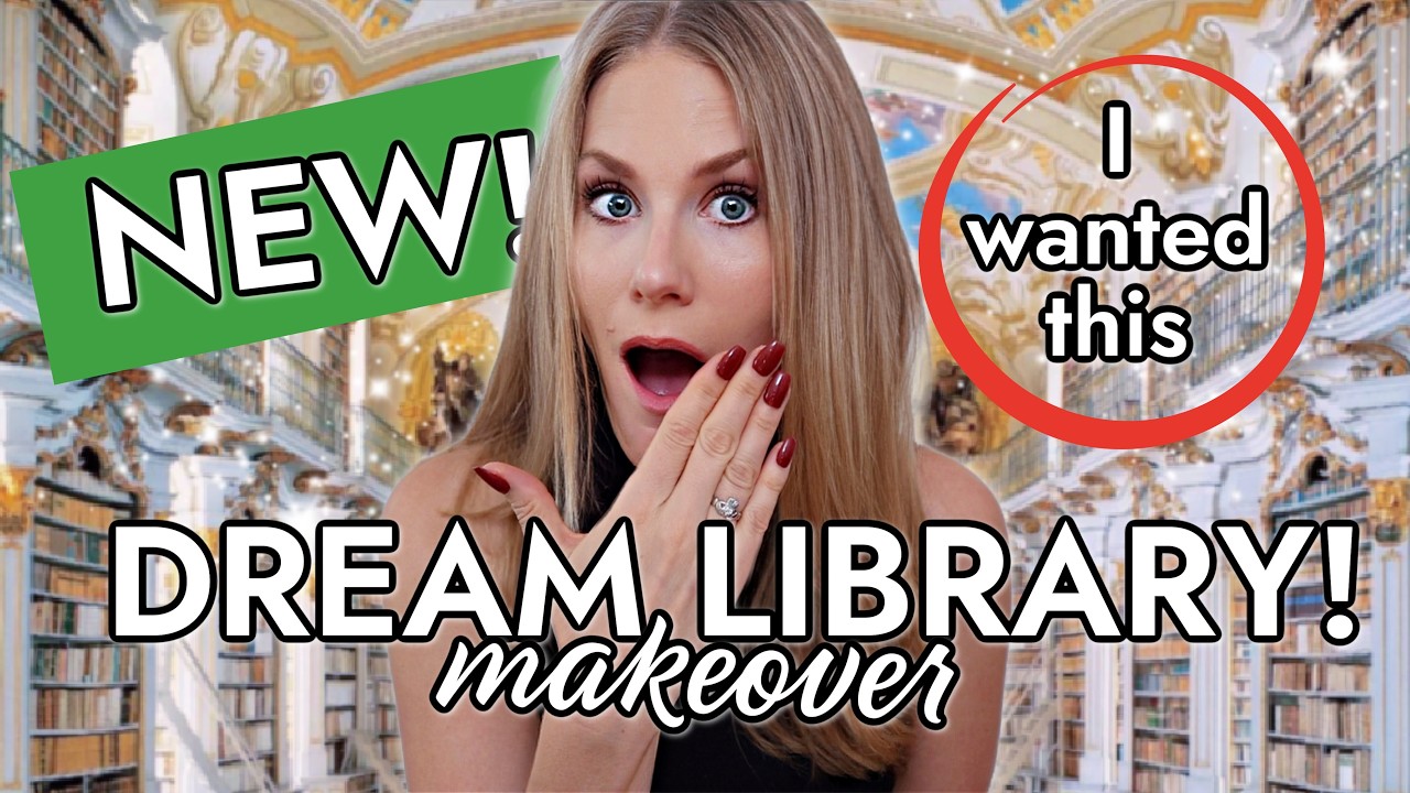 DIY storybook library transformation! 📚 with thrift and peel & stick magic