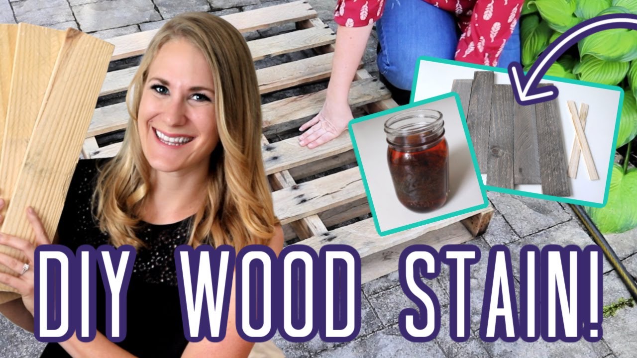 Best DIY wood stain! 💚 Trash to treasure wood pallet decor!