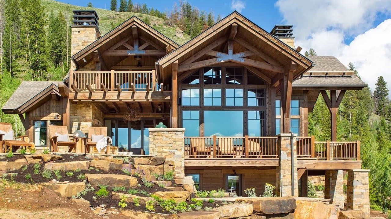 Rustic ranch home with a modern-industrial interior design