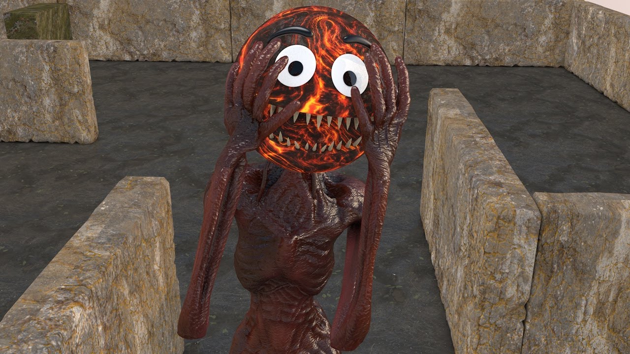 Lava Pacman vs Siren Head