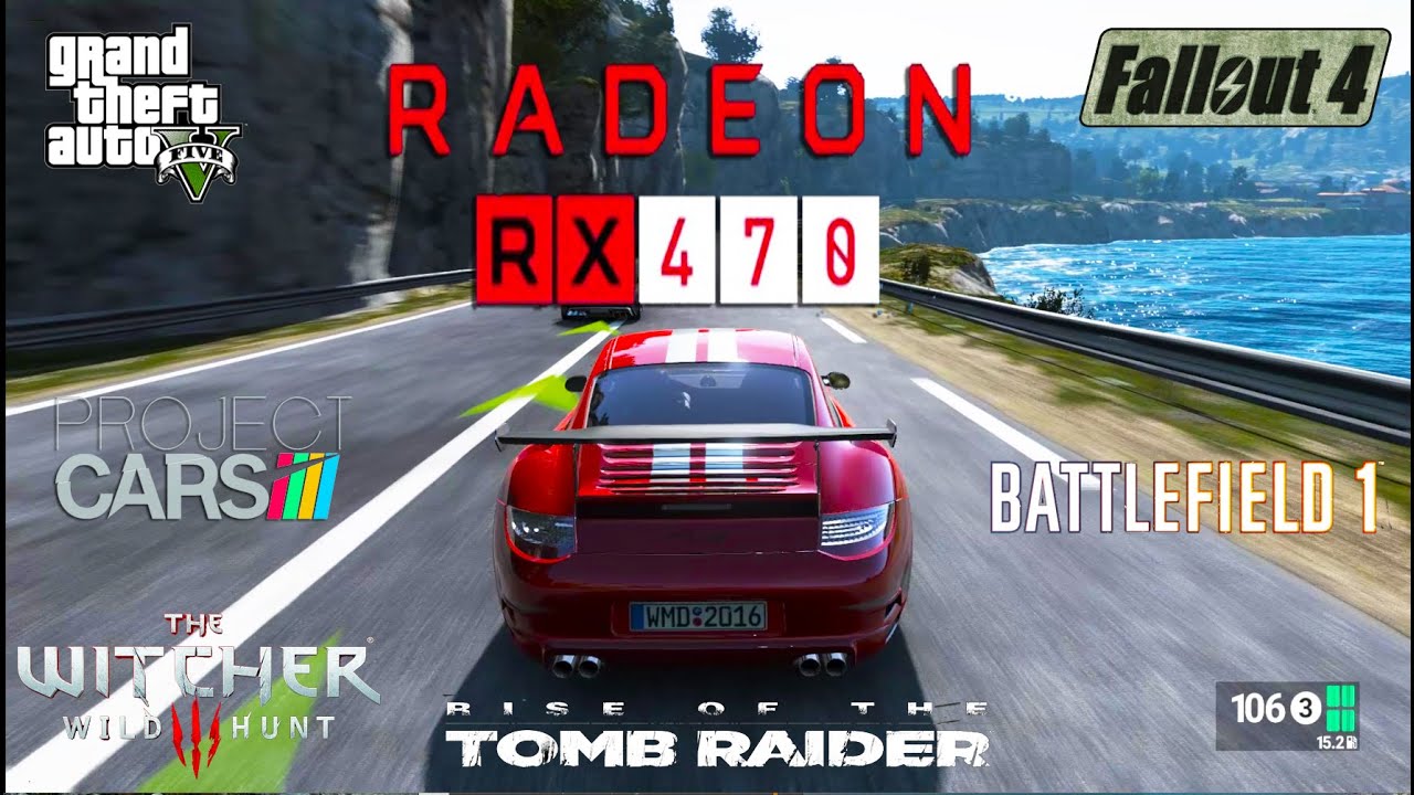 Radeon RX 470 test in 6 games (FX 8350)