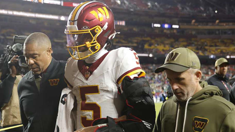 Commanders QB Jayden Daniels To Miss Time Following Dislocated Elbow In ...