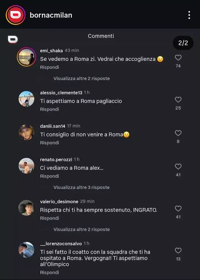 Saelemaekers, dai tifosi Roma arrivano brutte minacce social