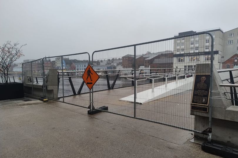 Damage by scissor lift joyriders closes Cork city bridge