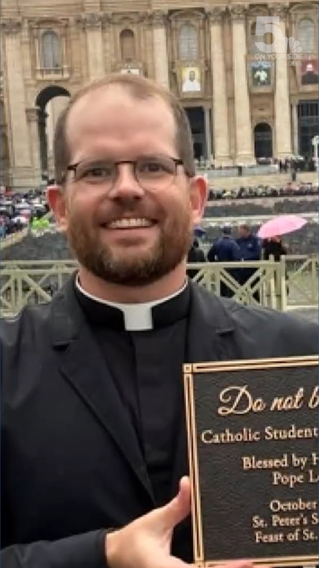 Metro East Priest meets Pope Leo for blessing