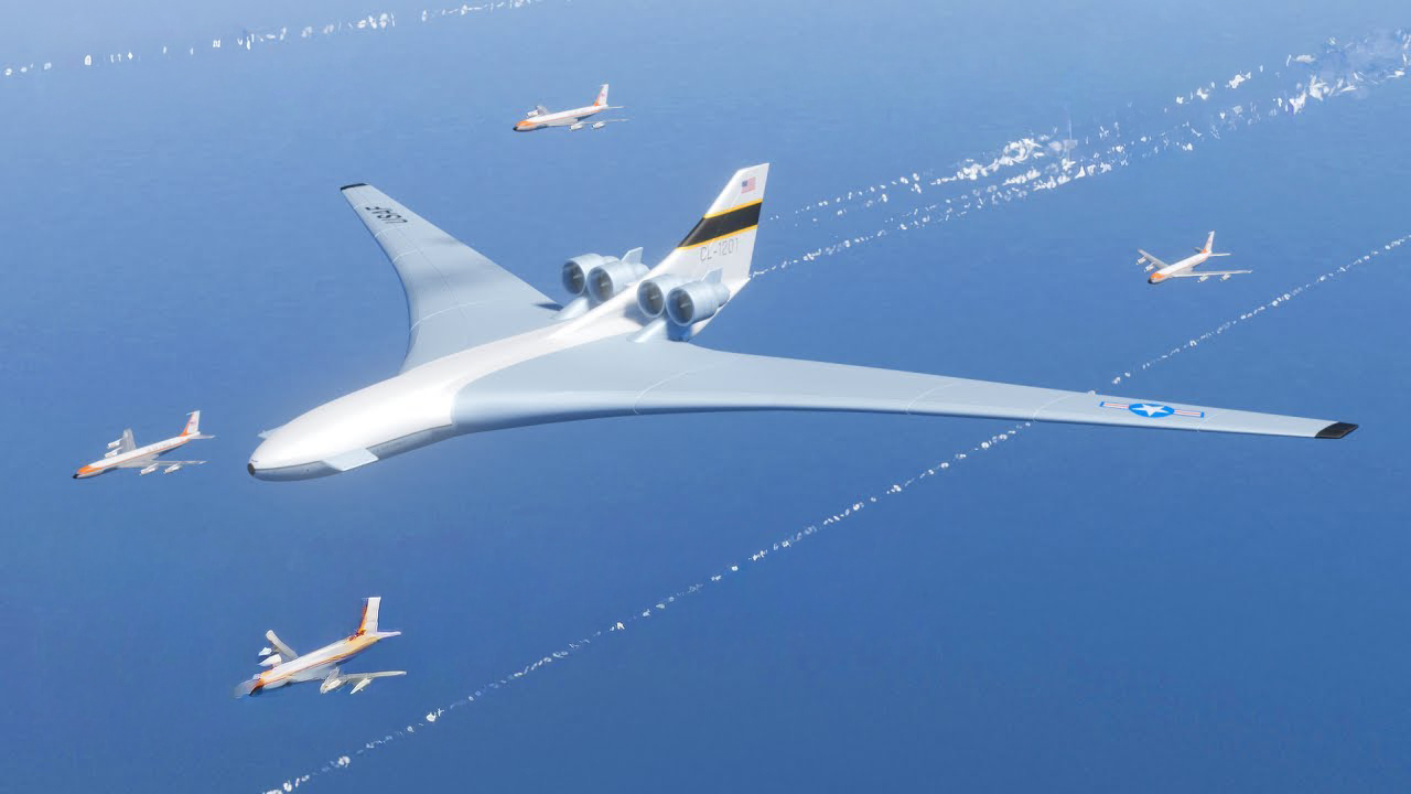 The Nuclear Powered Flying Aircraft Attack Carrier - Never Built CL-1201