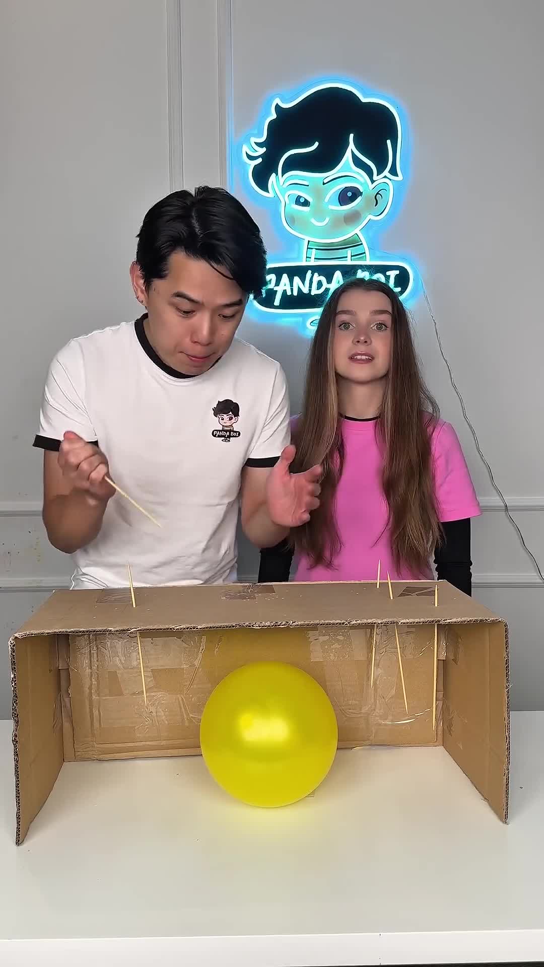 I popped this balloon in the craziest way! 🎈