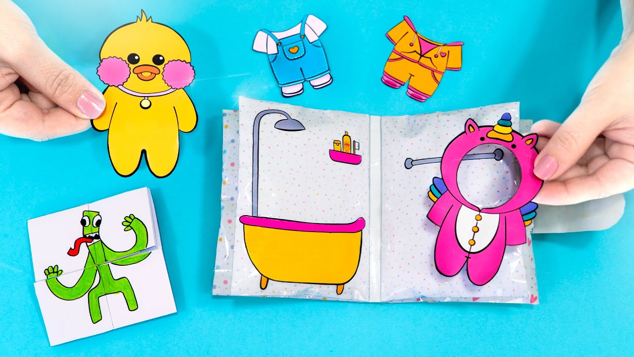 Criando livro paper squishy do paper duck 😍 mágica e dobradura ...
