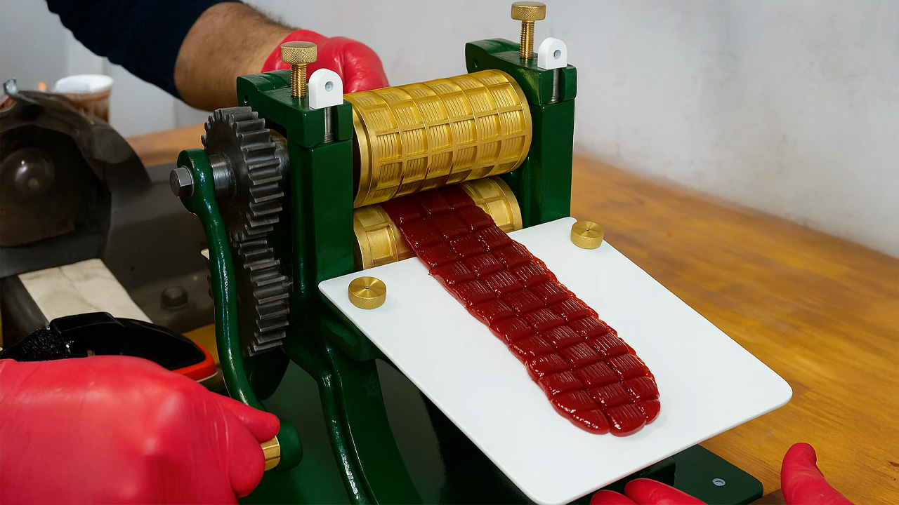 The surprising journey of a candy drop roller