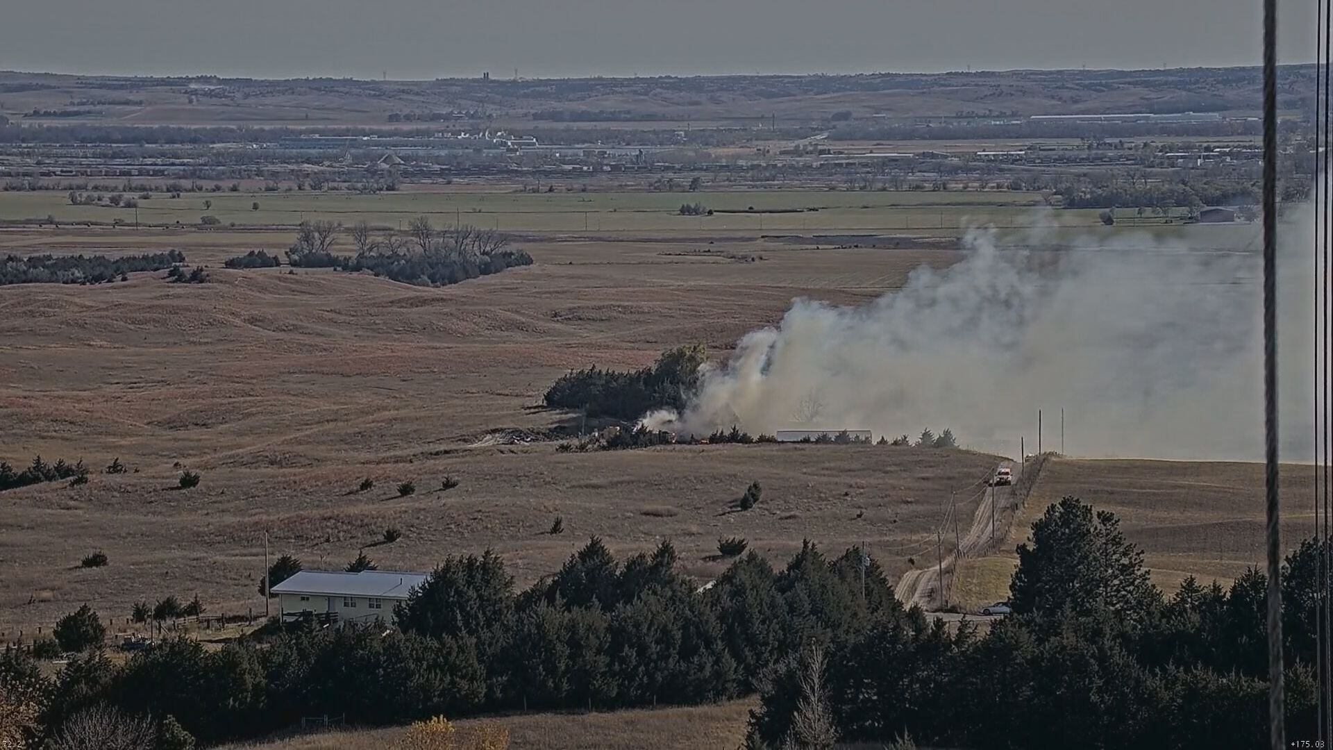 Welding sparks cause farm fire north of North Platte
