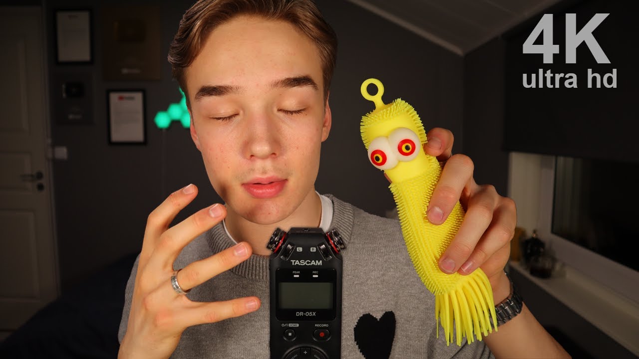 4K ASMR | Ultra sensitive triggers for tingles TASCAM MIC
