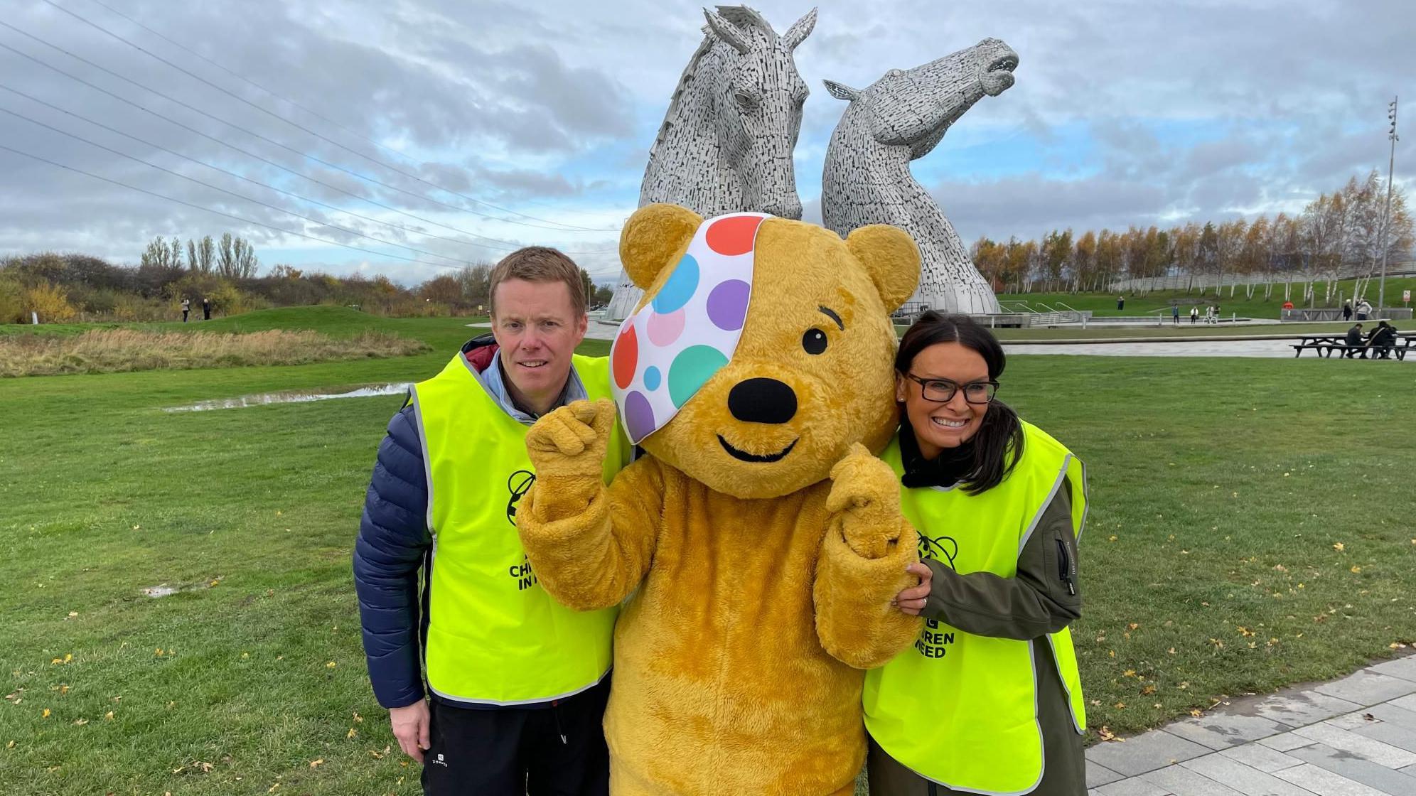 BBC presenters in three-legged challenge for Children in Need