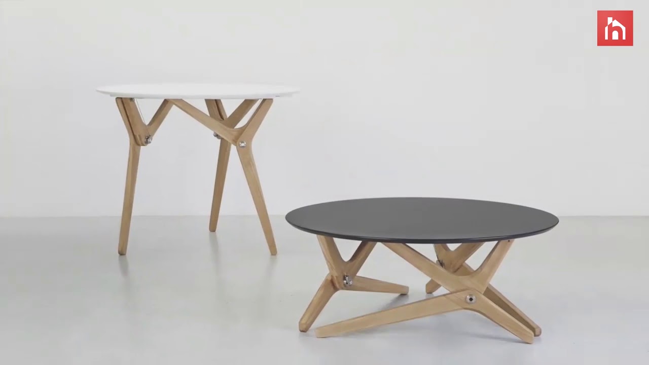 Boulon Blanc - from coffee table to dining table in one effortless motion