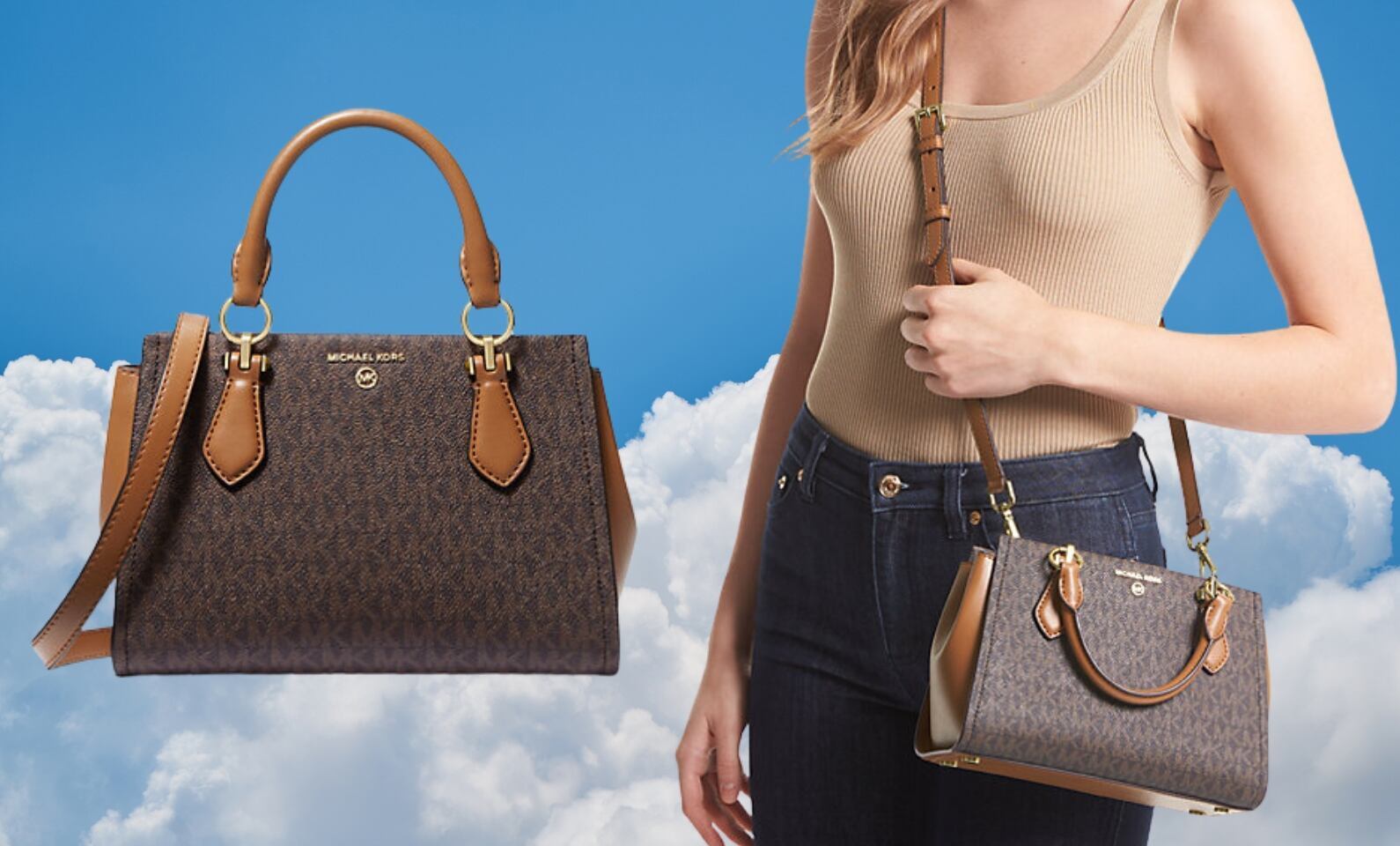 Michael Kors $250 Marilyn Small Crossbody Bag is on sale for only $80