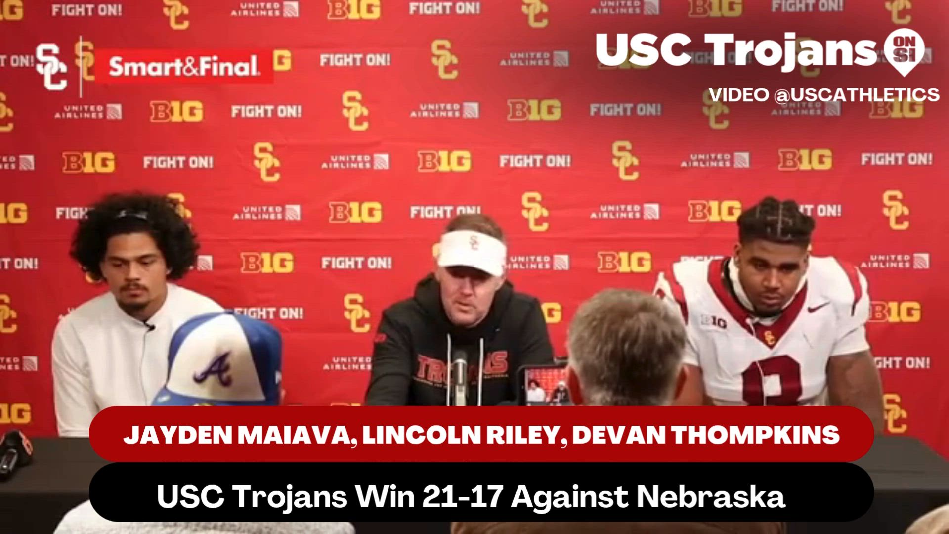 USC Trojans discuss Quarterback Jayden Maiava's game against Nebraska