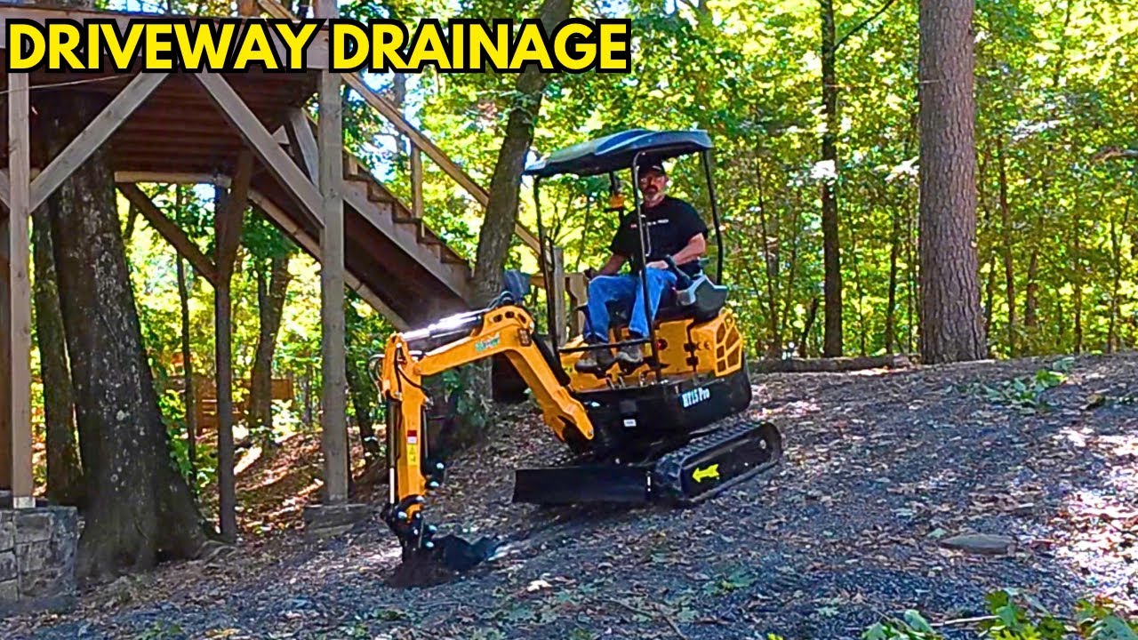 I Built My Own Drainage System Using A Mini Excavator