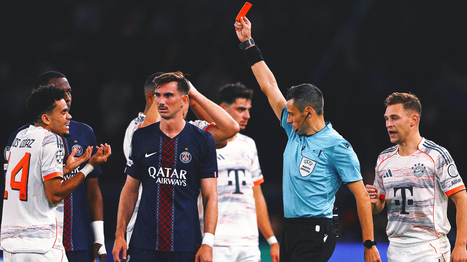 Two Goals and a Red Card: Luis Díaz Had a Day in Bayern-PSG Champions ...