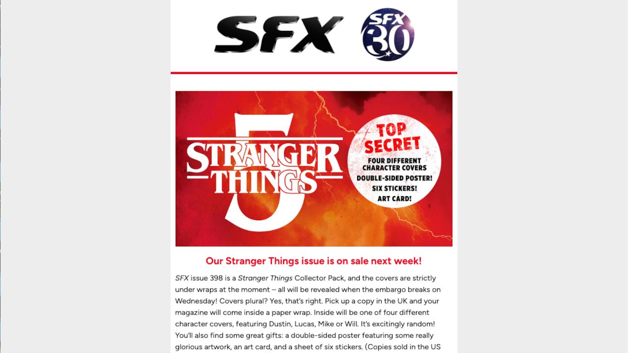 Sign up for the SFX Newsletter – and get the chance to enter exclusive ...
