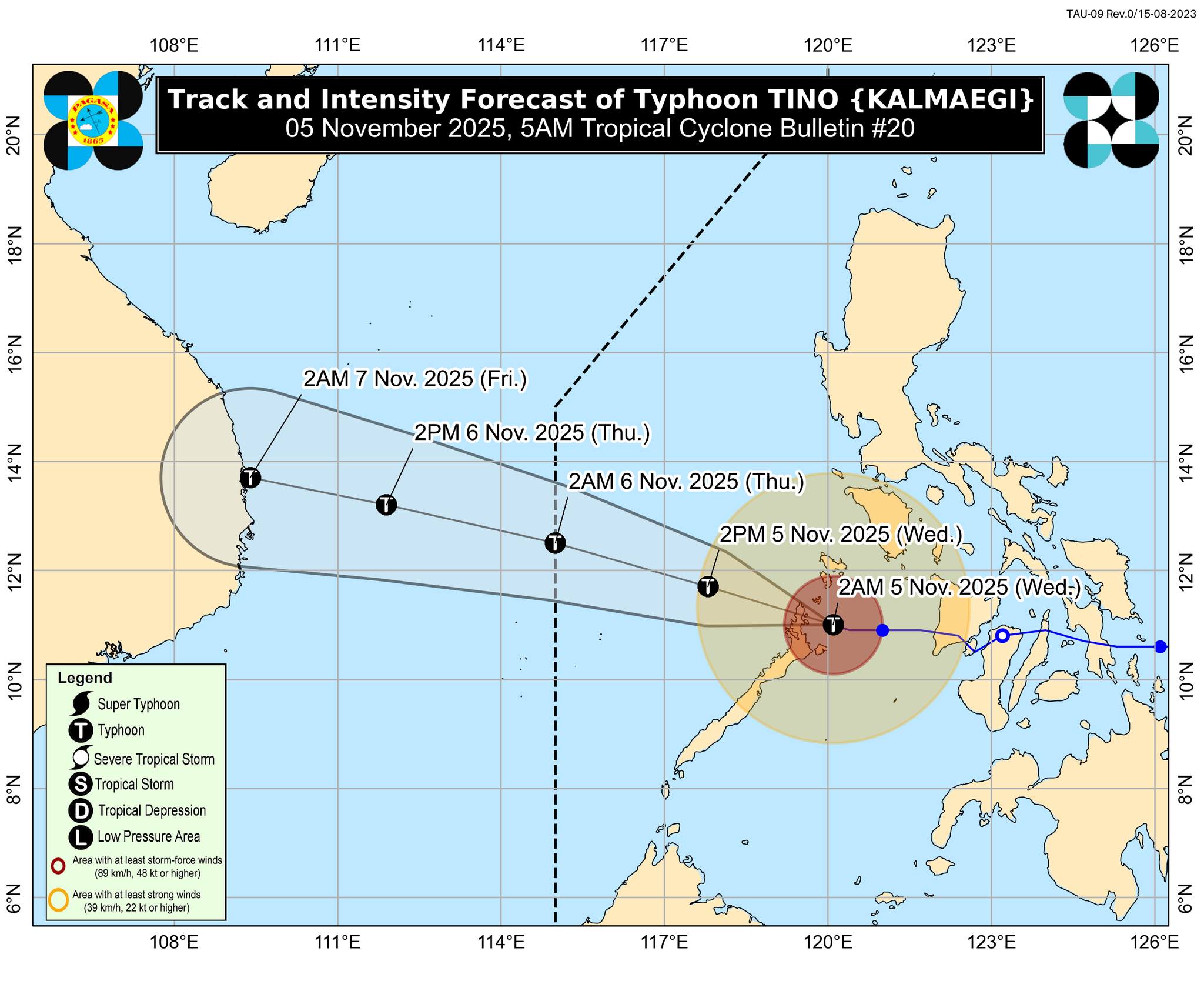 LIVE UPDATES: Typhoon Tino (Nov. 5, 2025)