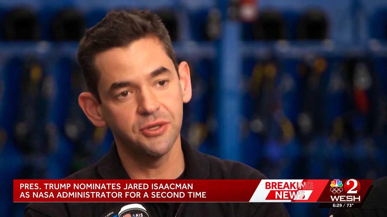 President Trump nominates Isaacman as administrator of NASA for a ...