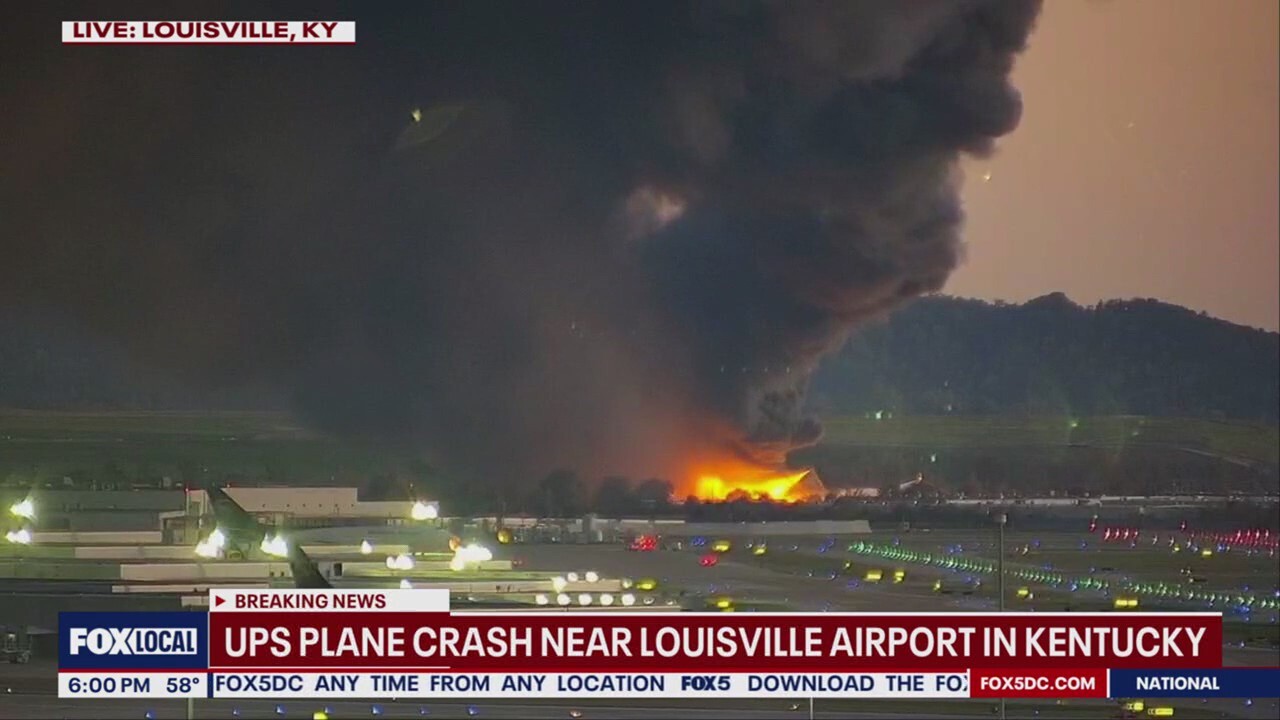 Louisville UPS plane crash: Injuries reported in incident near airport