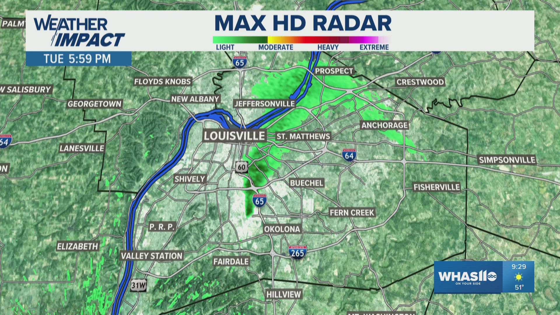 Louisville weather update with plane crash, smoke, shelter in place ...