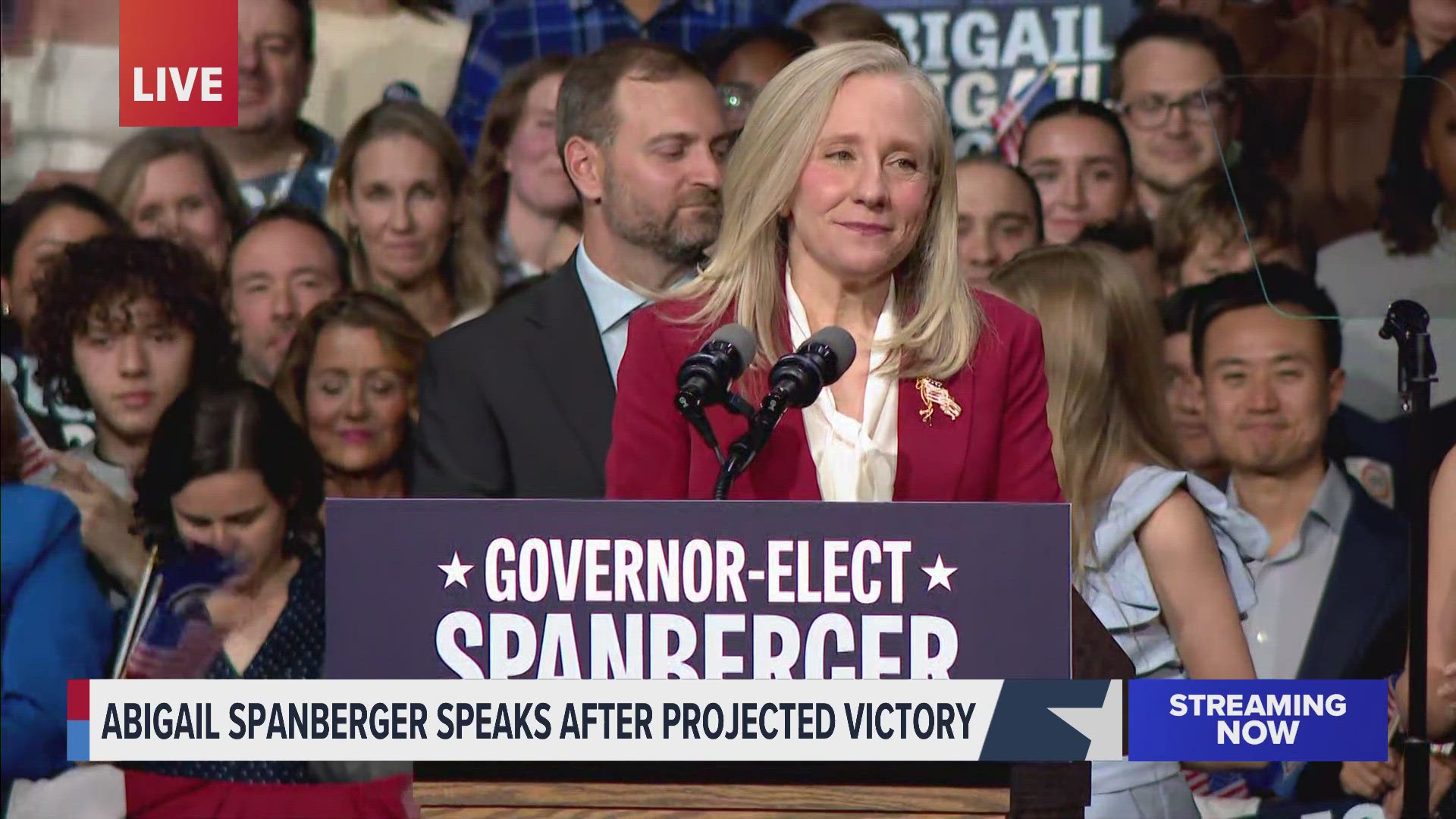 Abigail Spanberger's victory speech