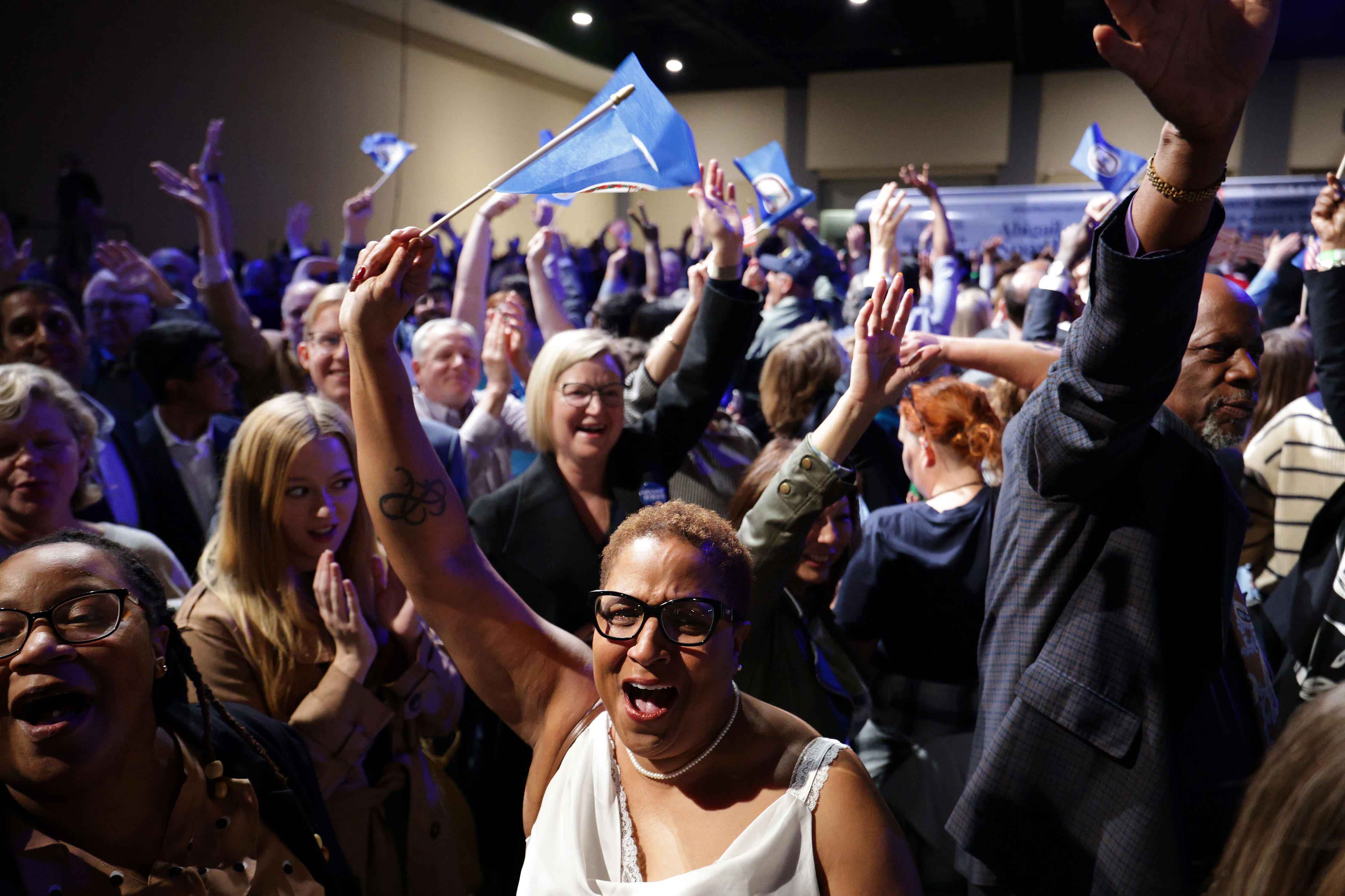 Livestream video shows reactions to elections across America, including ...