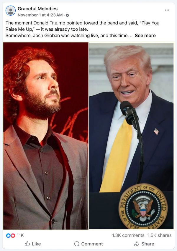 Did Josh Groban confront Trump about asking band to play song 'You ...