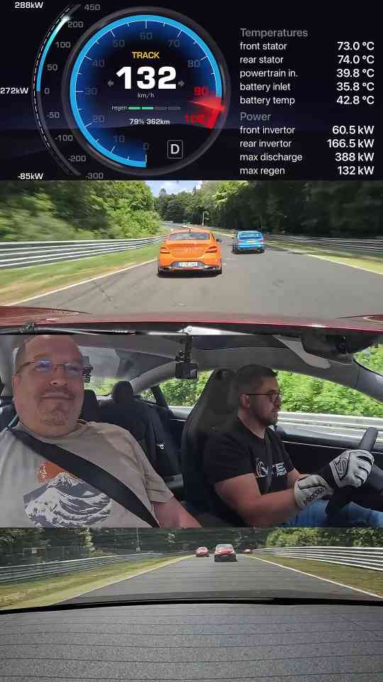 Crazy Taxi Ride Tesla Model 3 Performance Nürburgring