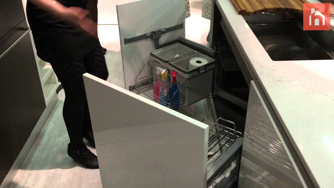 Pull out trash can system