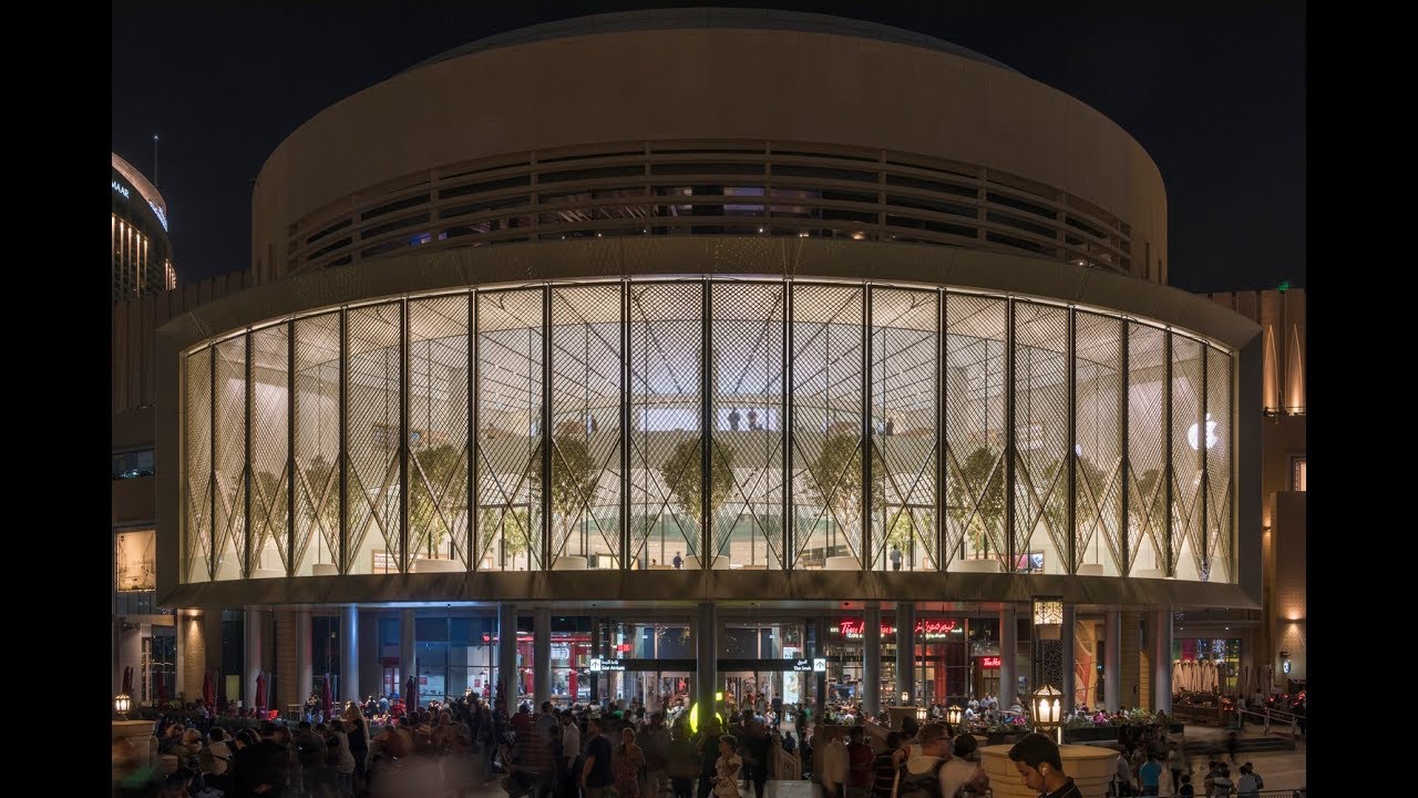 Apple Dubai Mall - The world’s largest kinetic art installations