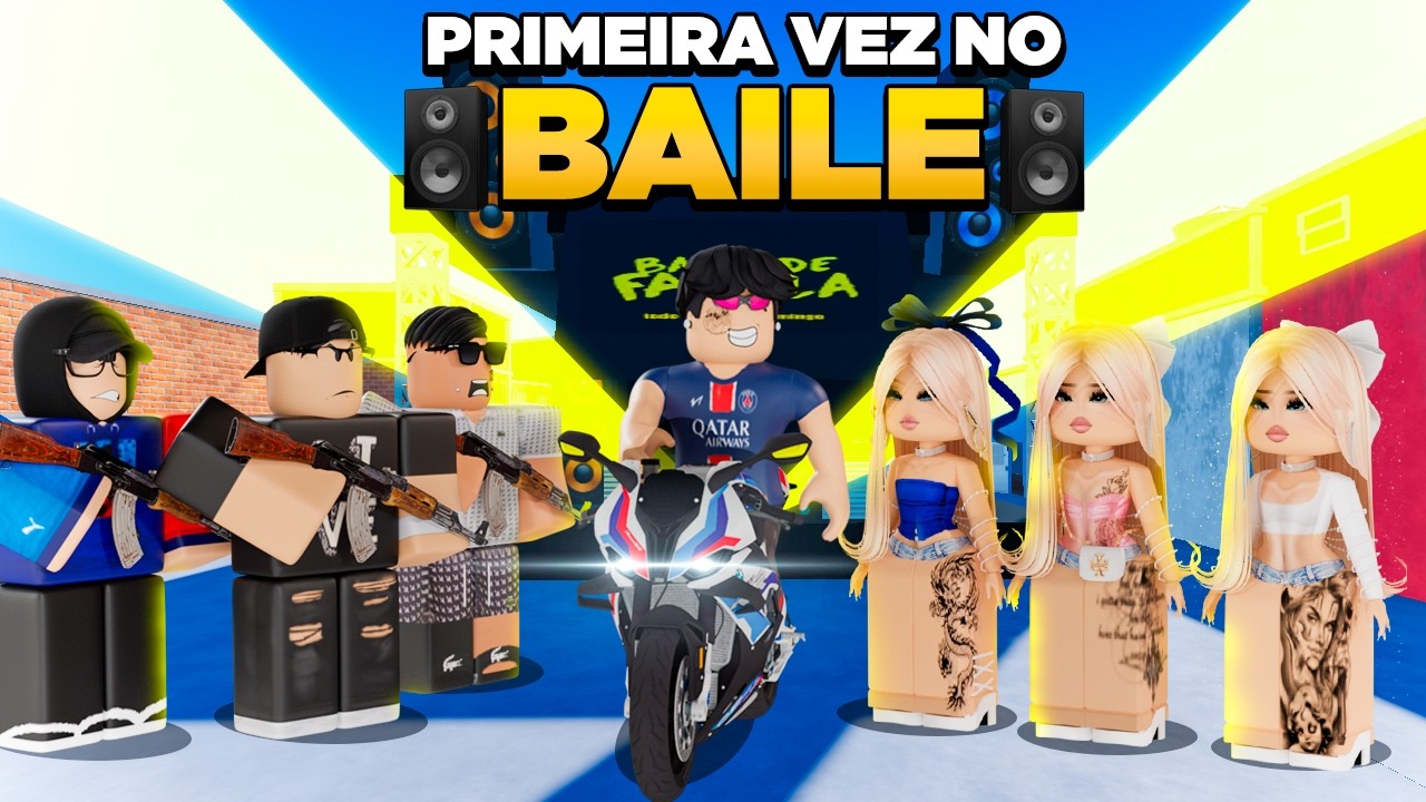 Fui minha primeira vez no baile funk no Roblox 😍 Roblox RP