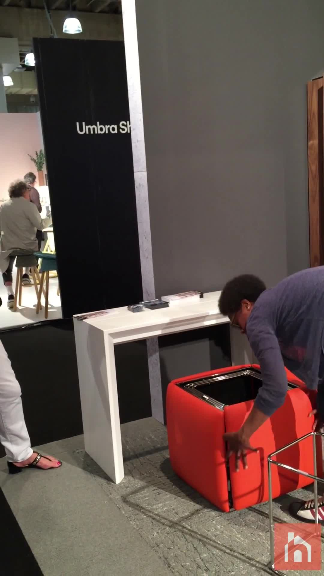 Maximize small spaces - from console to dining table and ottoman stools