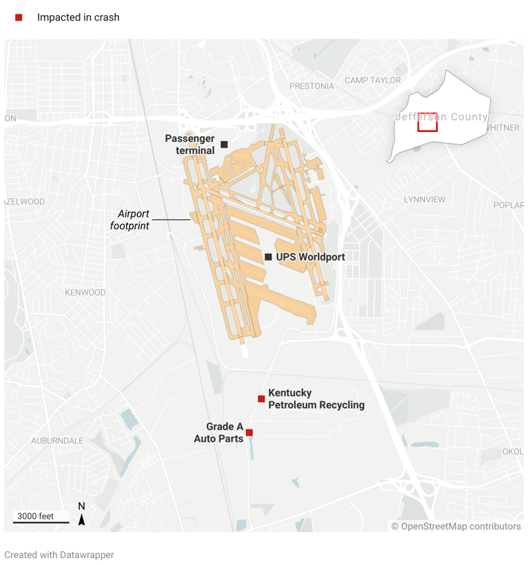 'Trail of fire': Death toll of UPS plane crash climbs