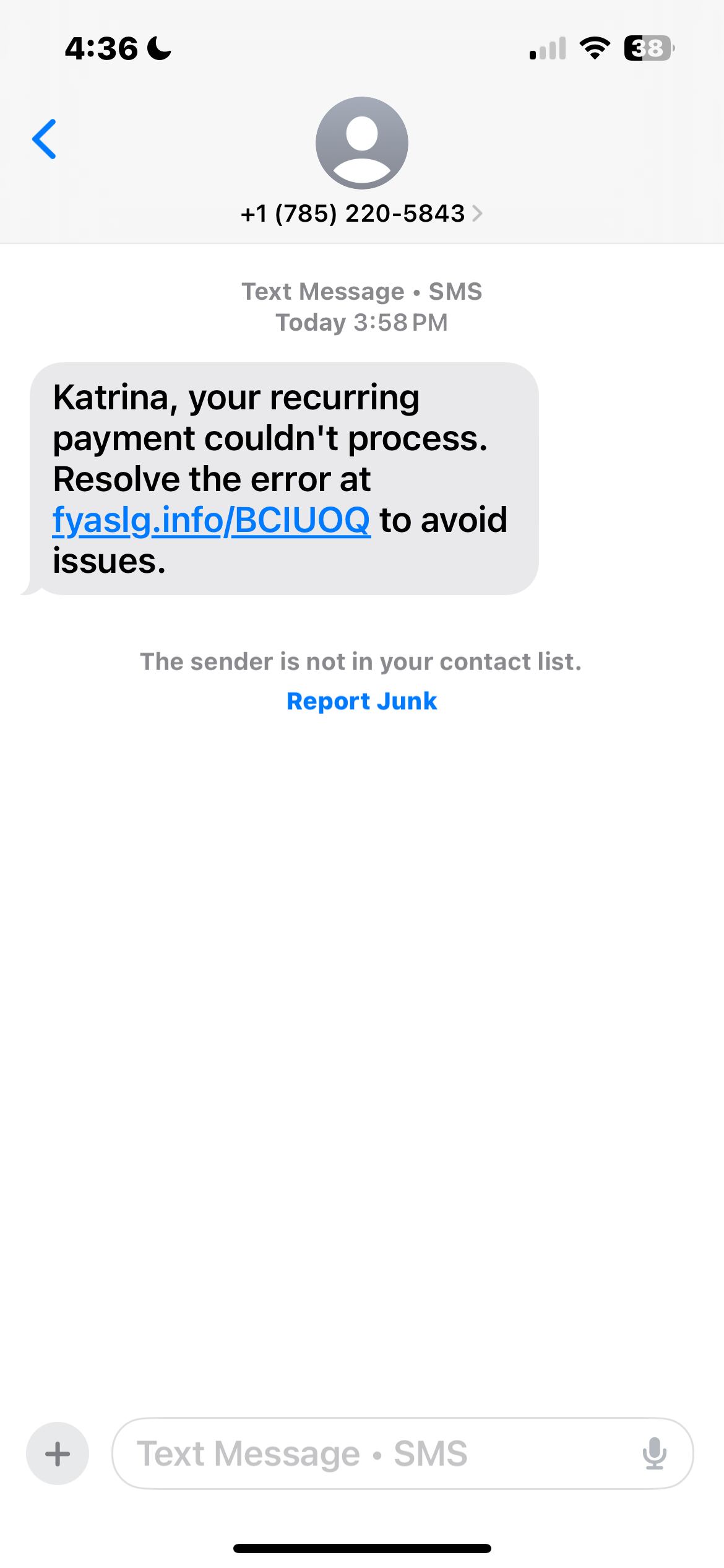 On Your Side: Autopayment text scam