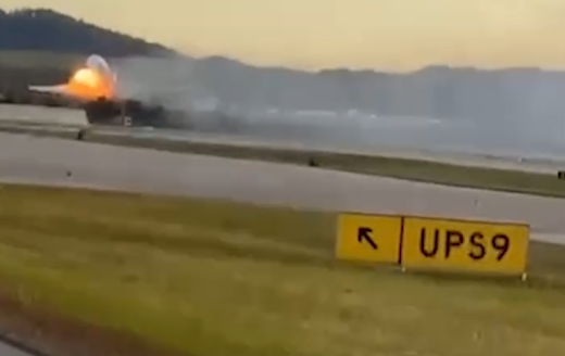 Video shows moment UPS plane catches fire, crashes at Louisville Airport