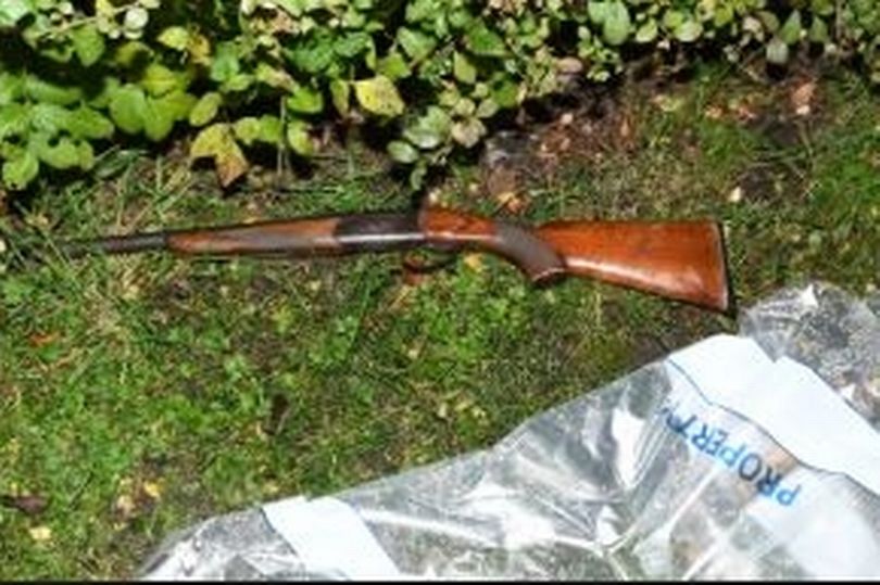 Loaded shotgun recovered after chase through garden in north Manchester