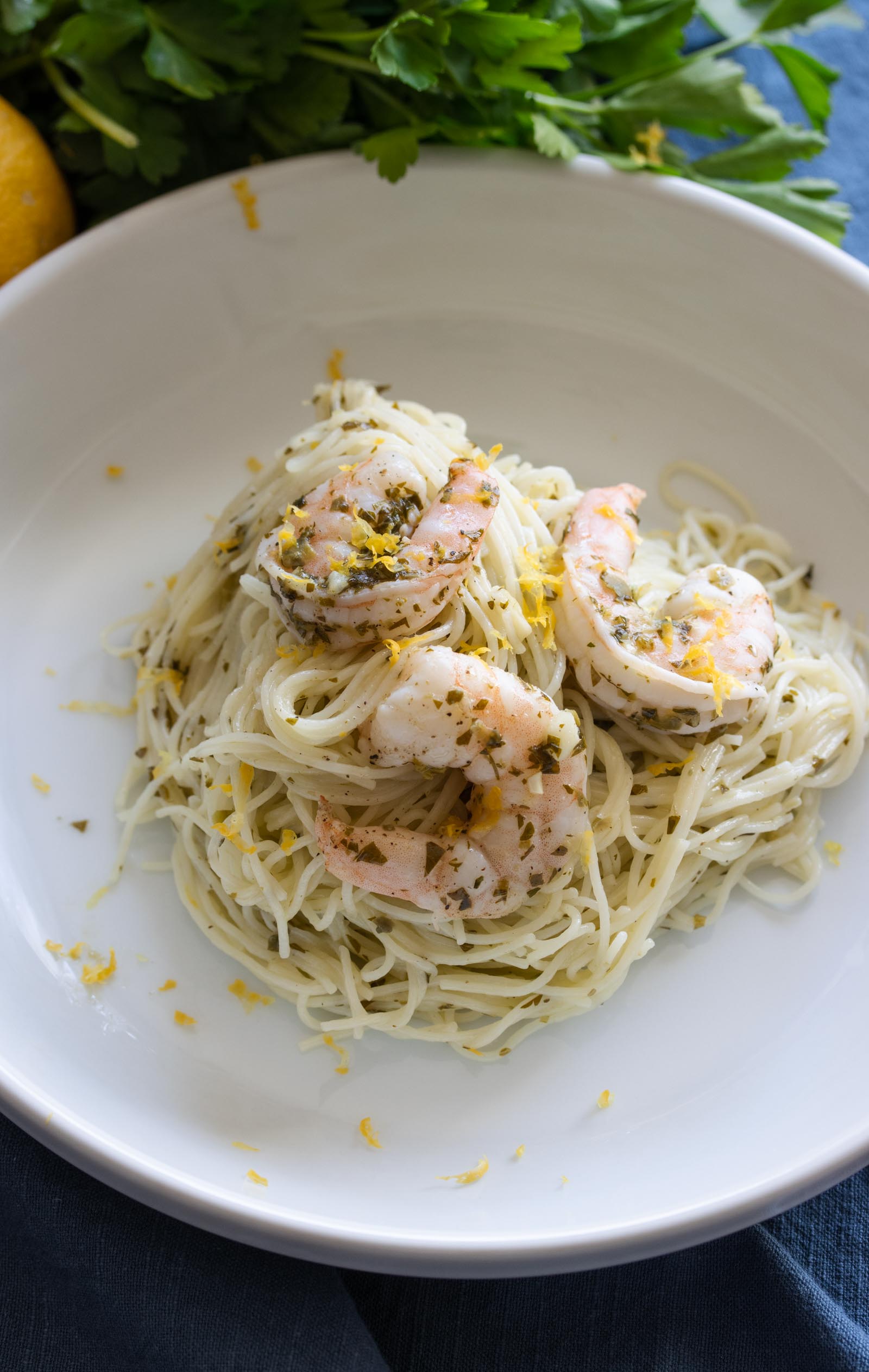 Creamy & Delicious Lemon Shrimp Scampi Pasta