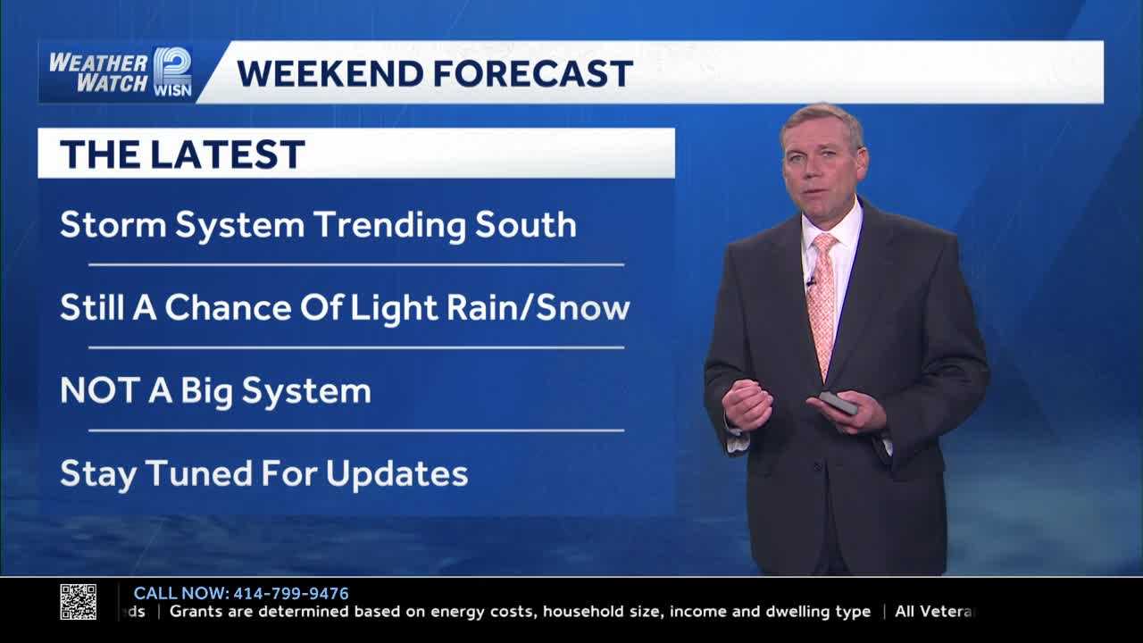 Windy midweek leads to weekend chill, possible rain-snow mix