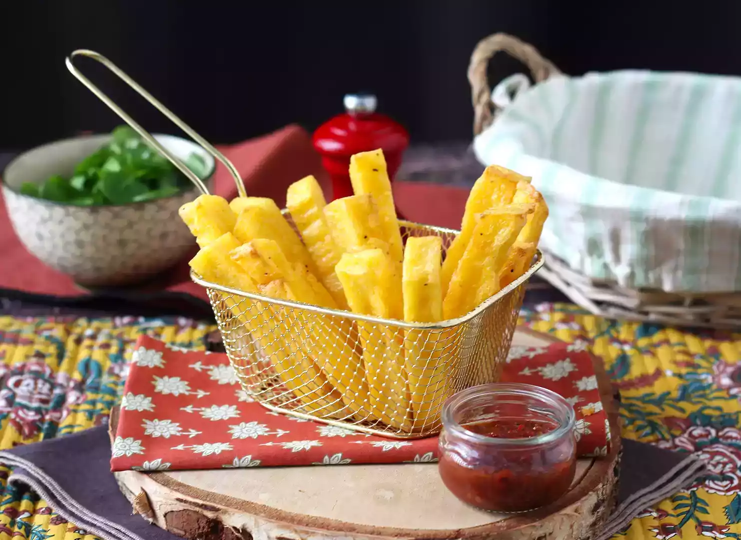 Guilt-free fried polenta sticks: crispy, golden and perfect in the air ...