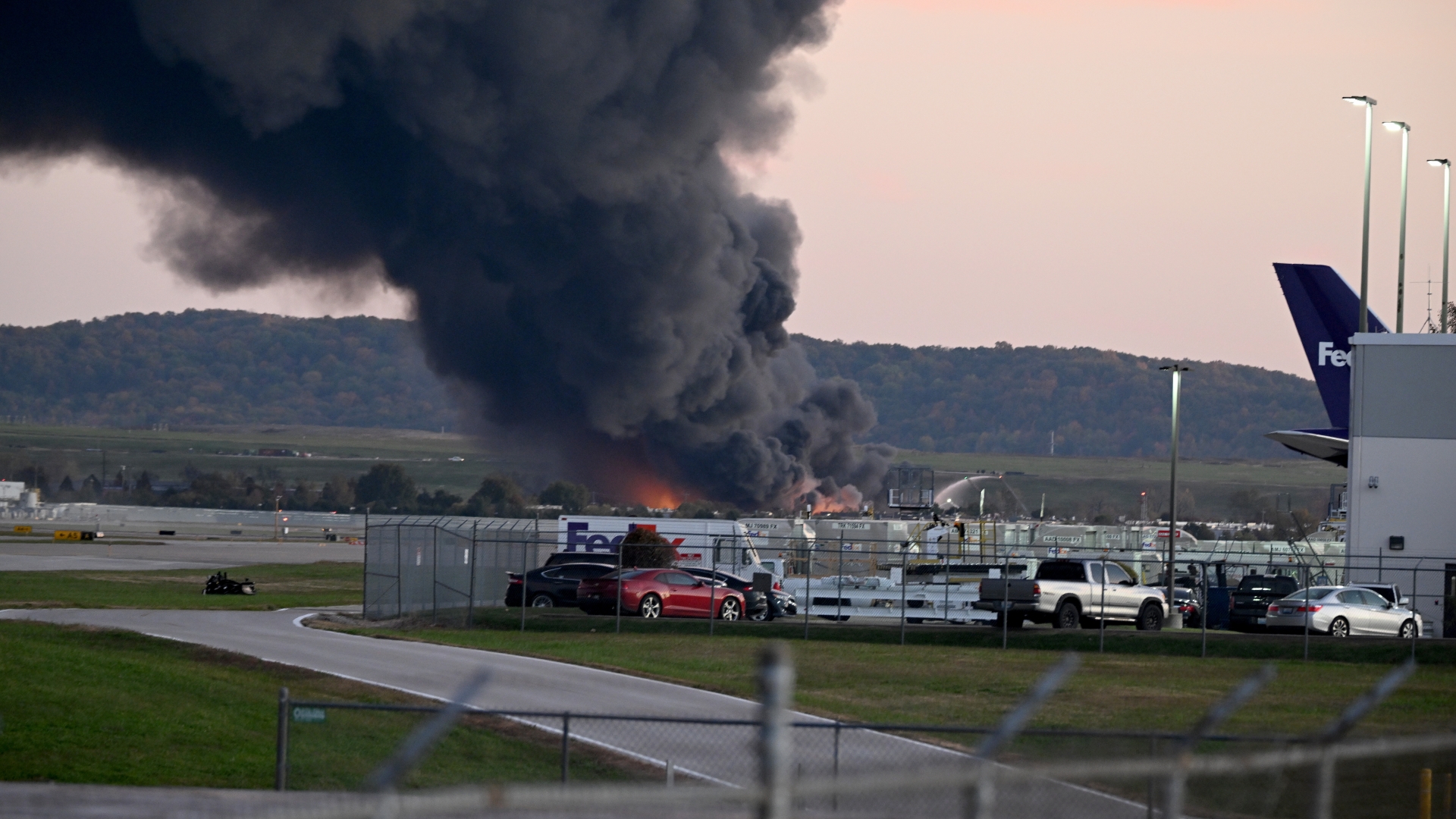 Cargo plane crashes after takeoff from Louisville airport