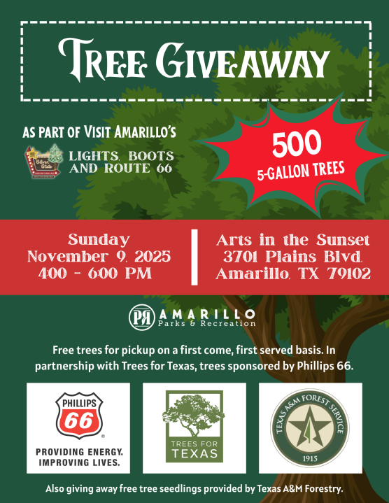 Amarillo Parks and Recreation share details on special tree giveaway event