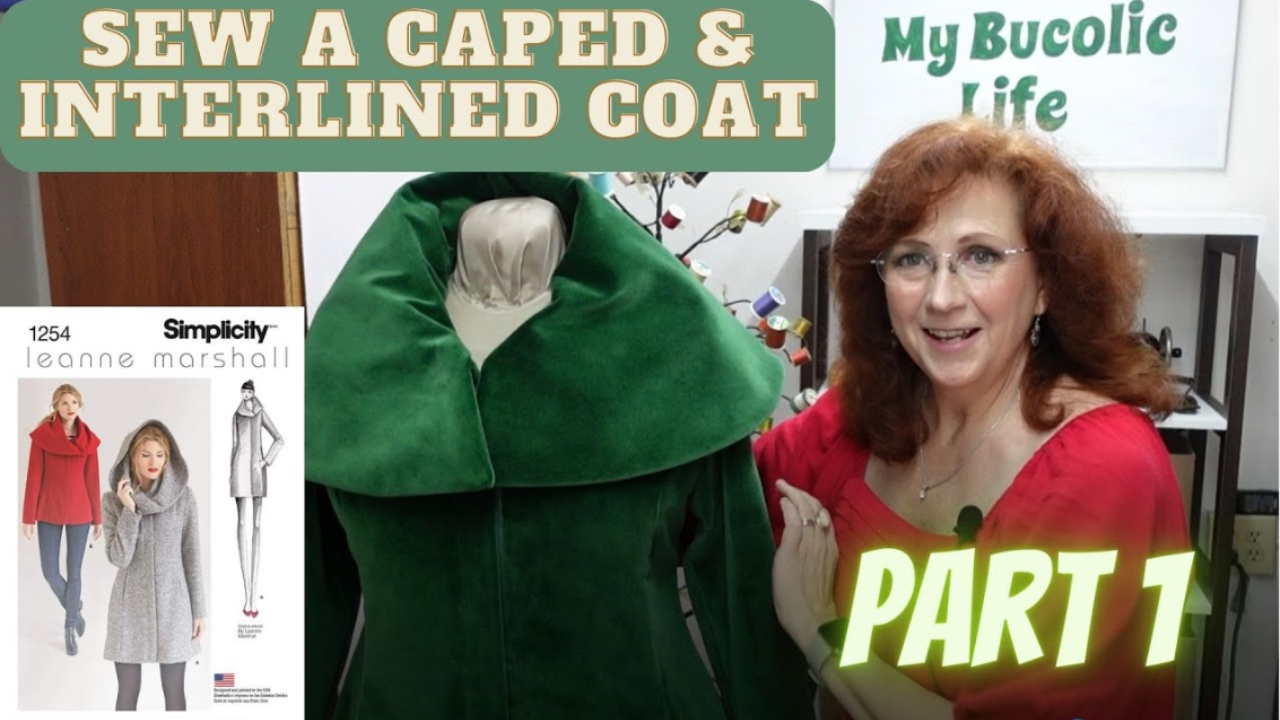 Let’s Begin! Simplicity 1254 Caped Coat (Part 1: Cutting & Interlining ...