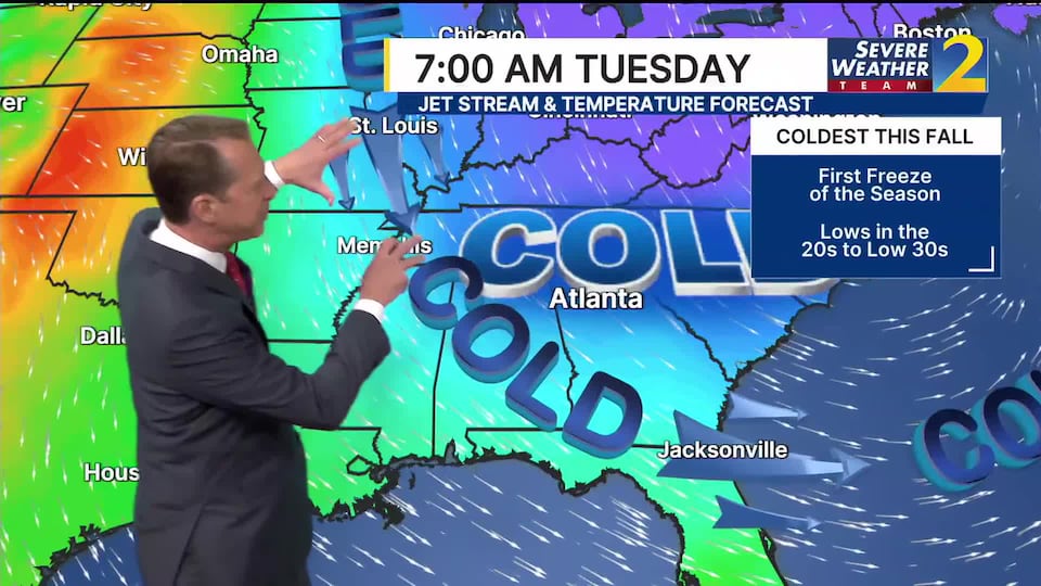 Rain, cold weather to move into North Georgia starting this weekend