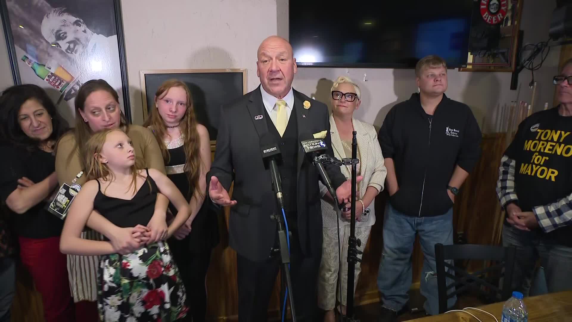 Tony Moreno wishes Corey O'Connor luck as Pittsburgh's next mayor