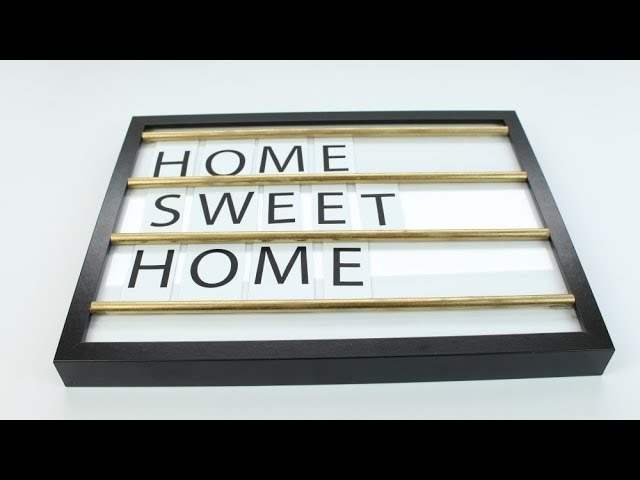 DIY letter message board