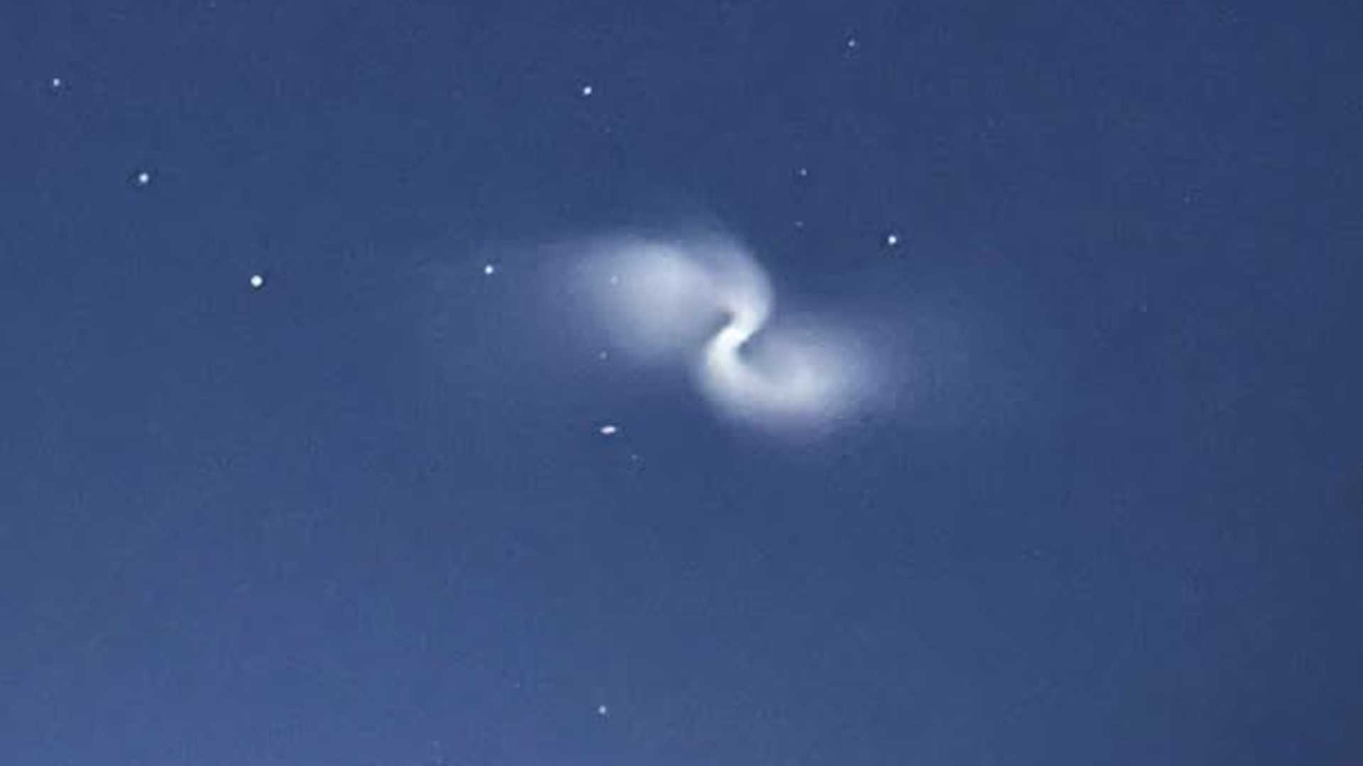 Glowing spiral spotted in night sky over Maine: Here's what caused it